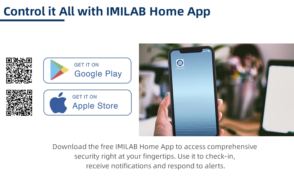 IMILAB EC4 Solar Camera Smart Home Ip Video Surveillance Cam 4MP HD ...