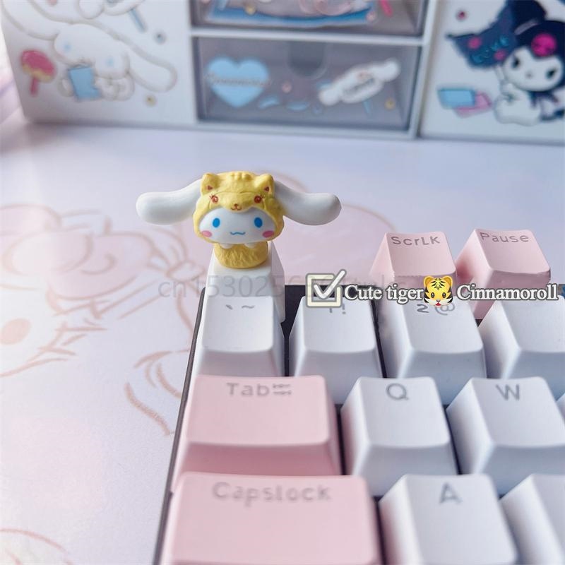 Sanrio Kawaii Cinnamorol Keycaps Mechanical Keyboard Caps Hello Kitty ...