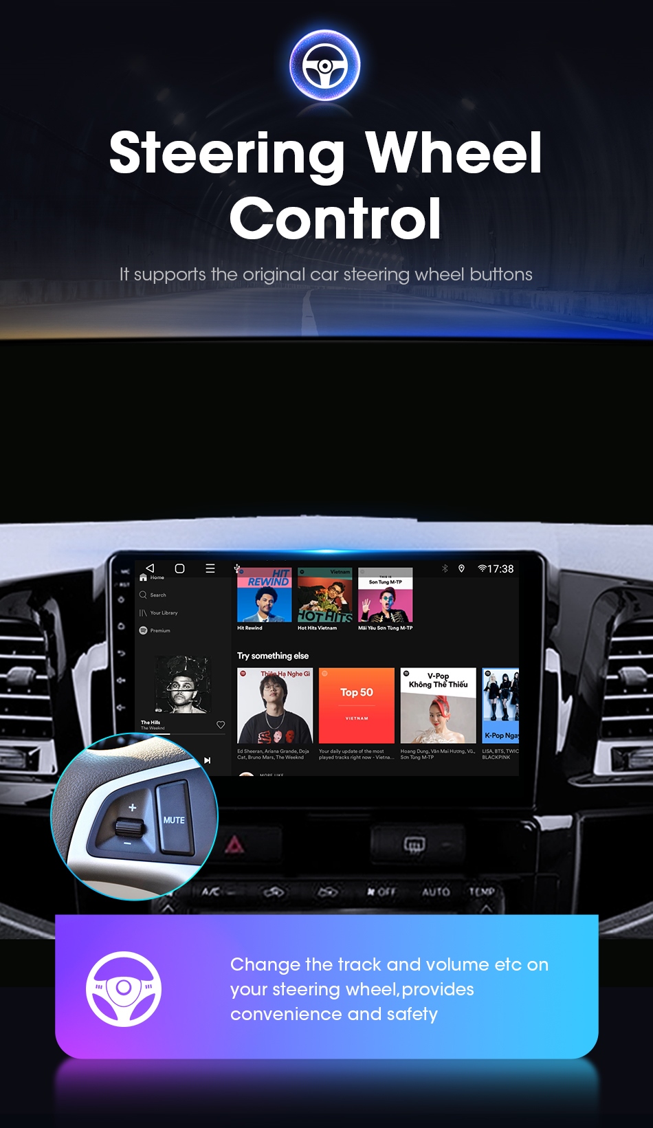 Srnubi 2 Din Android Car Radio For Toyota Fortuner 1 AN50 AN60 Hilux Revo Vigo 2005 2007 2008 ...