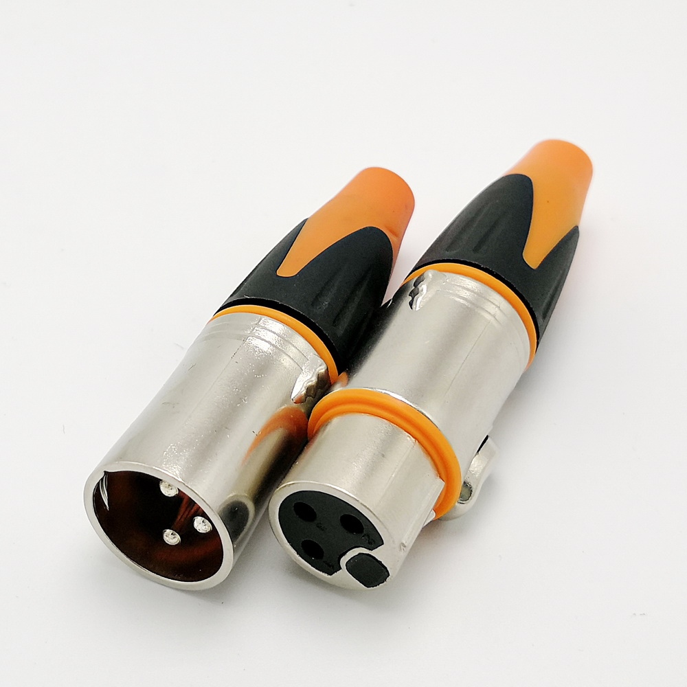 卐♞ 3pin IP67 Waterproof XLR connector 3 Core male female Waterproof XLR ...