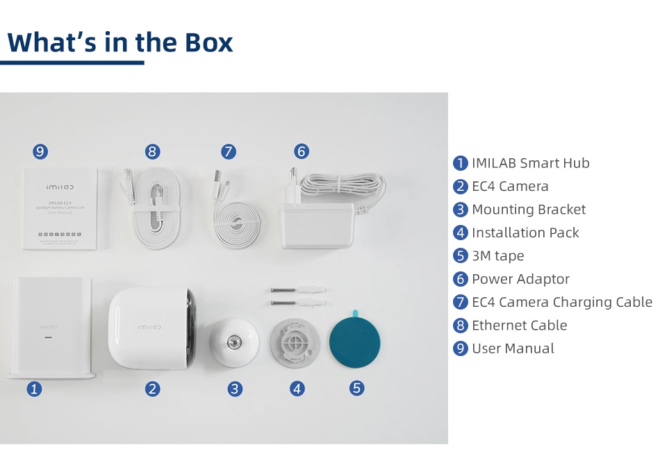 IMILAB EC4 Solar Camera Smart Home Ip Video Surveillance Cam 4MP HD ...