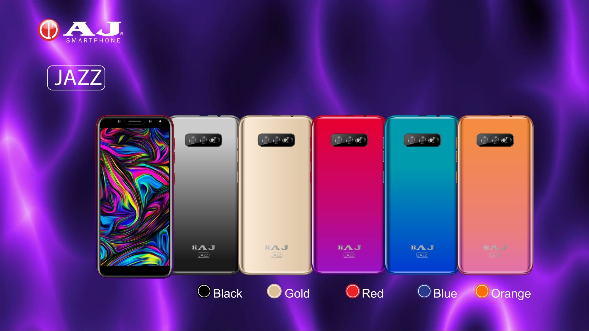 AJ Smartphone รุ่น Jazz หน้าจอ 5.5 นิ้ว 1GB Ram 8GB Rom ORANGE | Thisshop