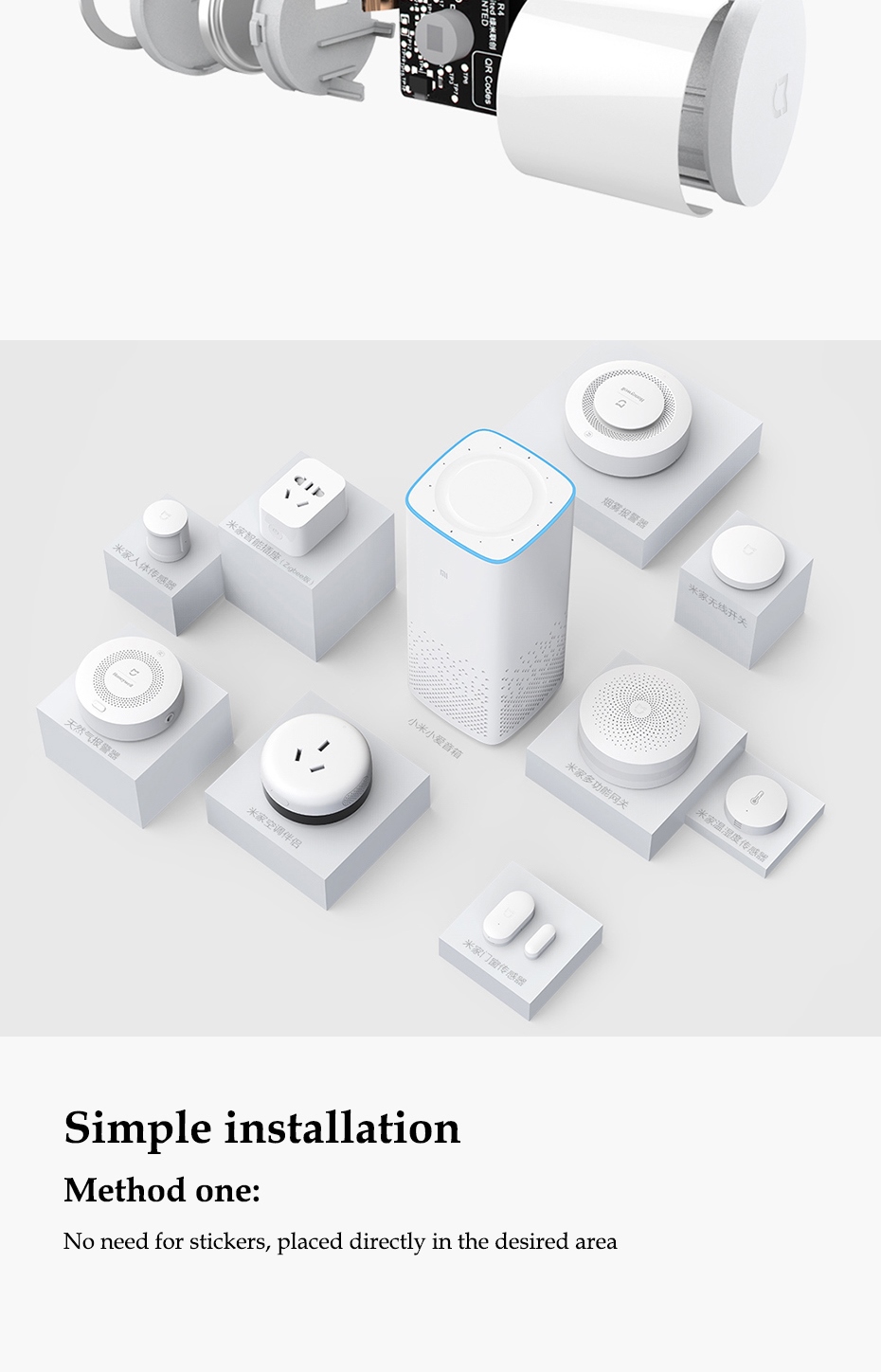 Xiaomi Smart Home Kit Mi Mijia Gateway V3 Zigbee Door Window Sensor ...