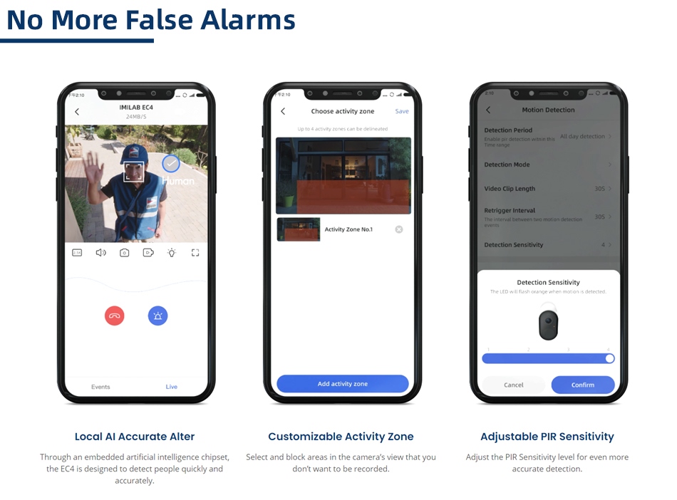 IMILAB EC4 Solar Camera Smart Home Ip Video Surveillance Cam 4MP HD ...
