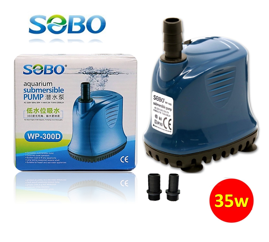 ปั้มไดโว่ ปั๊มน้ำ ปั้มสูบน้ำ SOBO WP-100D/200D300D/500D/700D | Ninekaow.com
